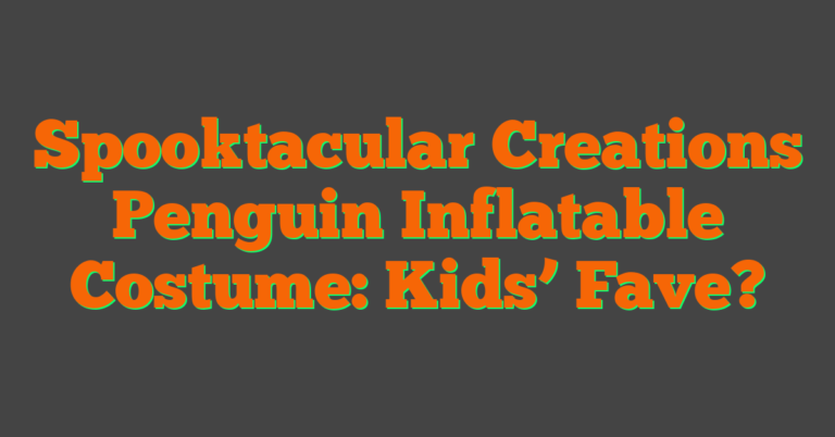 Spooktacular Creations Penguin Inflatable Costume: Kids' Fave?