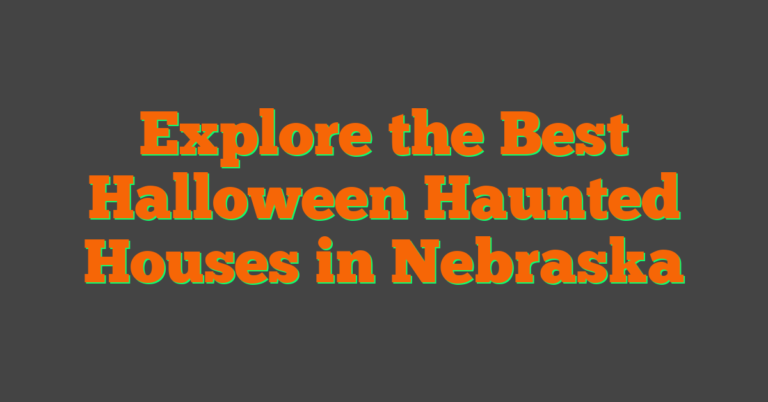 Explore The Best Halloween Haunted Houses In Nebraska