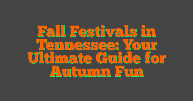 Fall Festivals In Tennessee: Your Ultimate Guide For Autumn Fun